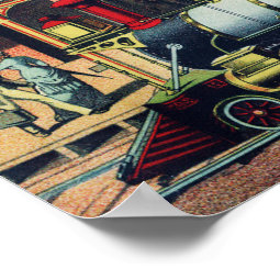 Amazing train transportation poster | Zazzle