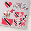 Amazing Trinidad and Tobago Shapes National Symbol Sticker | Zazzle