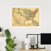 Amazing US America Map 1839 Poster | Zazzle
