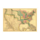 Amazing US America Map 1839 Poster | Zazzle
