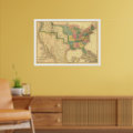 Amazing US America Map 1839 Poster | Zazzle