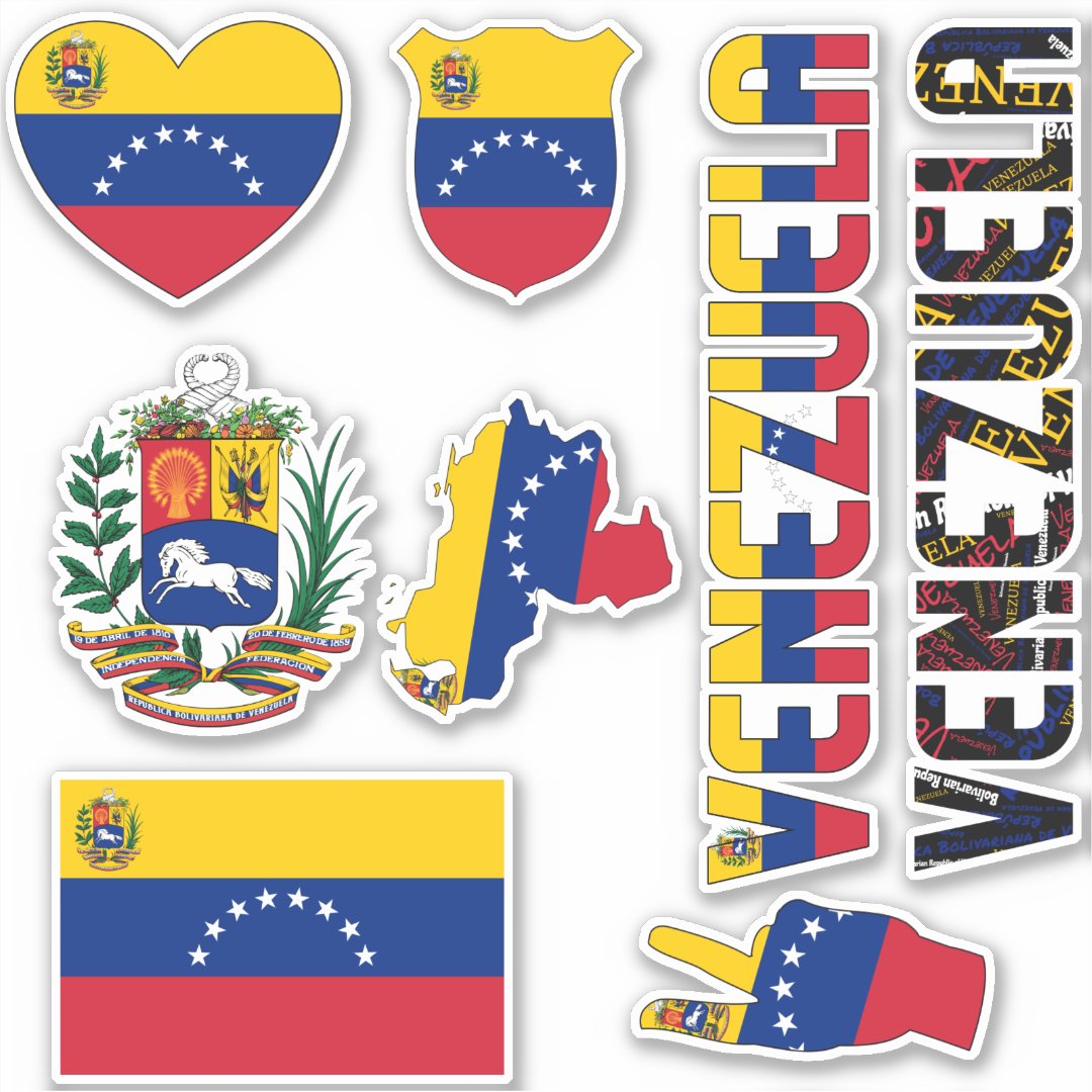 Amazing Venezuela Shapes National Symbols Sticker | Zazzle