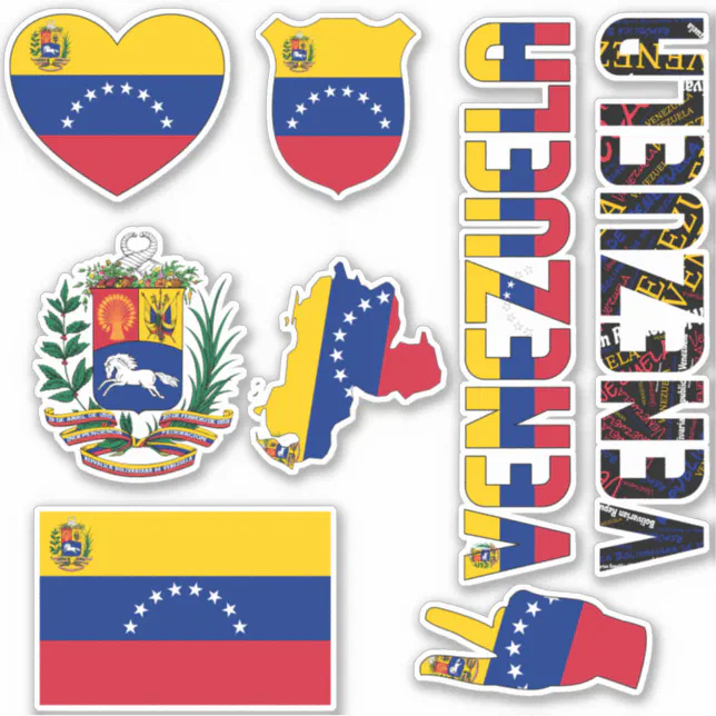 Amazing Venezuela Shapes National Symbols Sticker | Zazzle