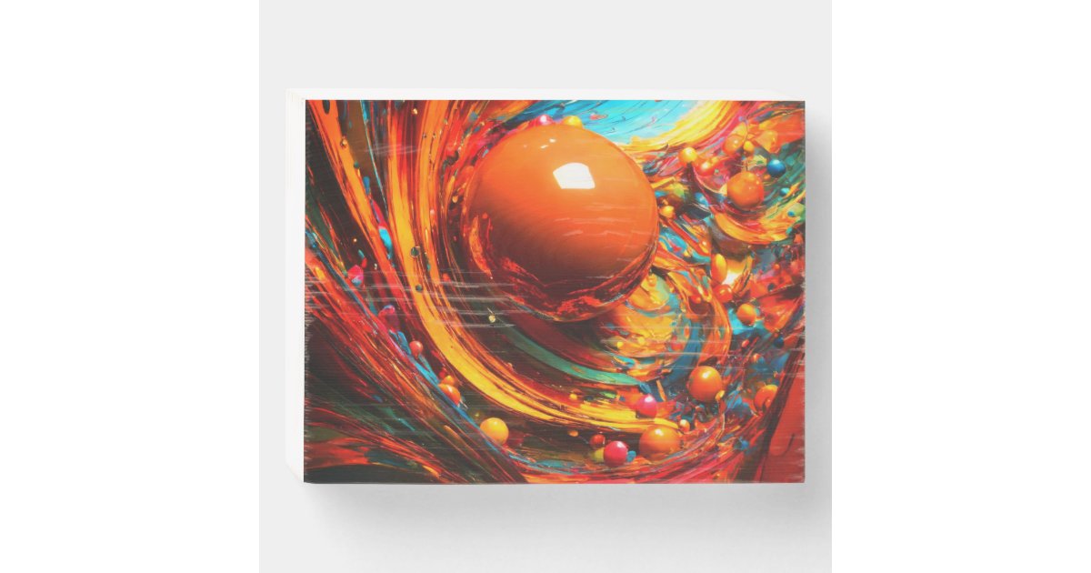 amazing wallpapers, 3d, beautifull, drippy abstra wooden box sign | Zazzle