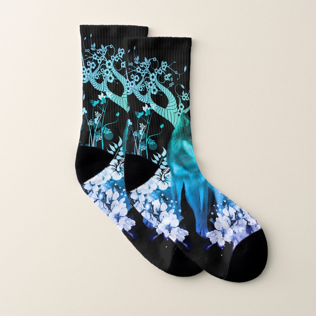 Amazing wolf socks | Zazzle