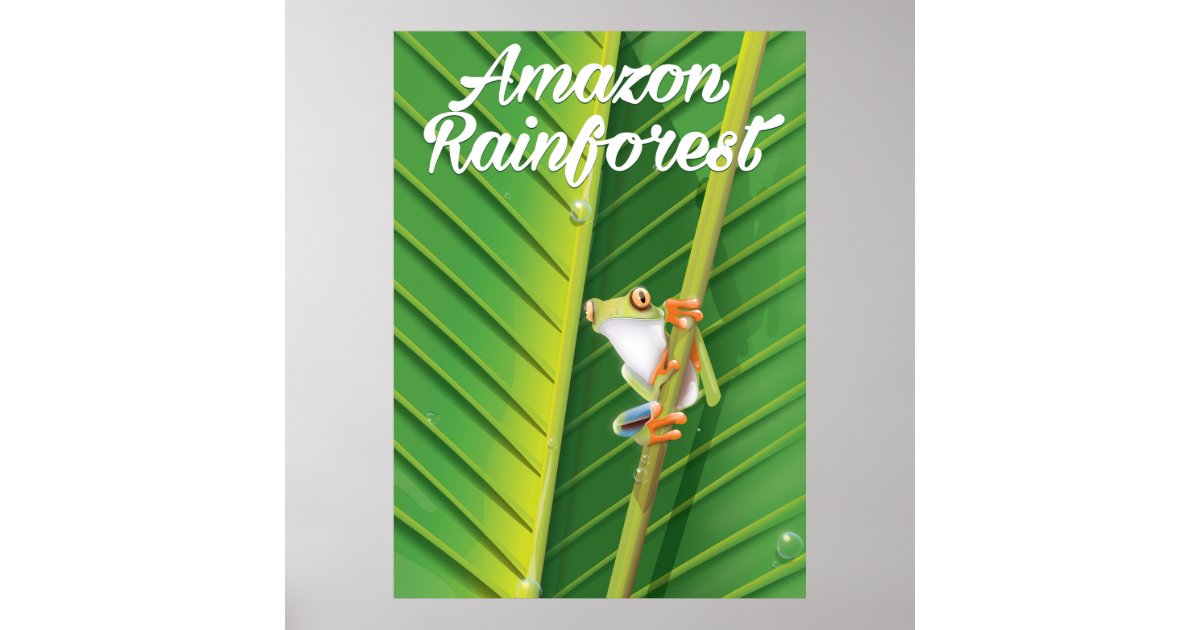 Amazon rainforest Travel poster | Zazzle