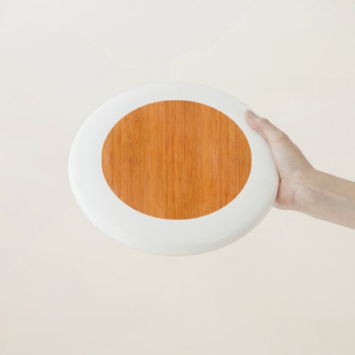 Amber Bamboo Wood Grain Look Wham-O Frisbee | Zazzle