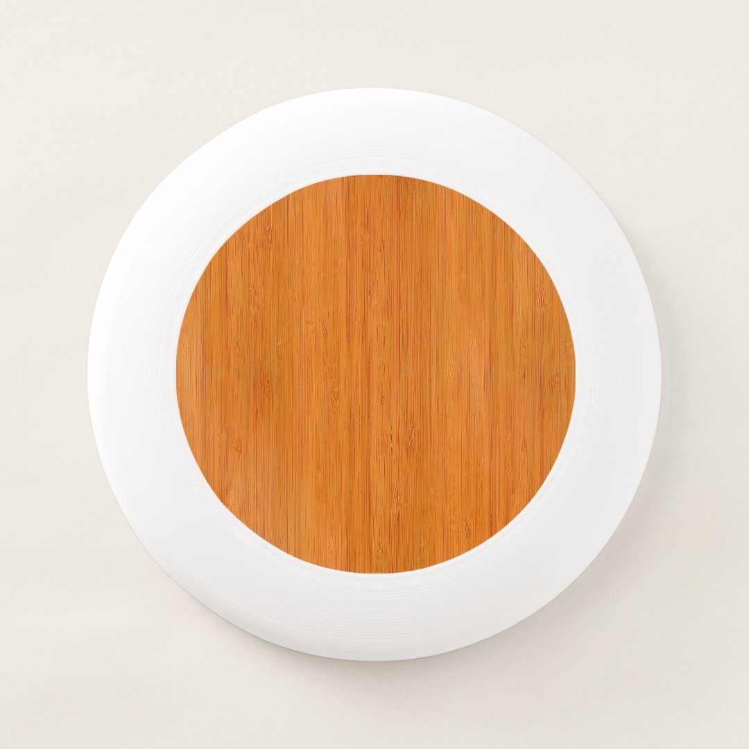 Amber Bamboo Wood Grain Look Wham-O Frisbee | Zazzle