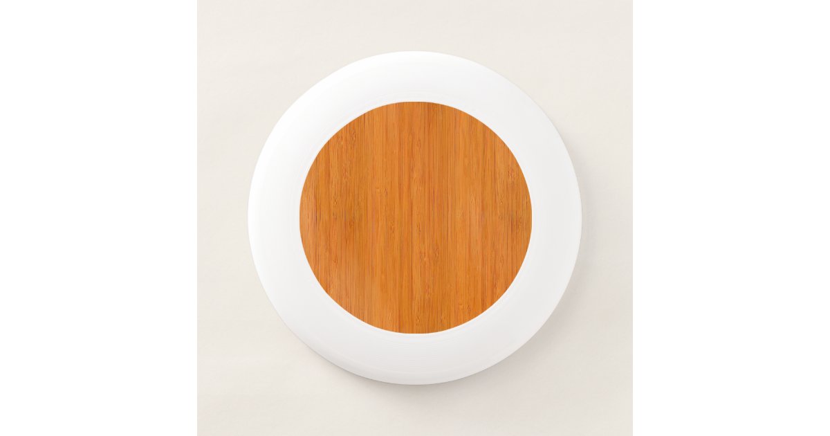 Amber Bamboo Wood Grain Look Wham-O Frisbee | Zazzle