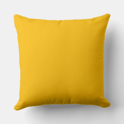 Amber Solid Color Background Throw Pillow | Zazzle