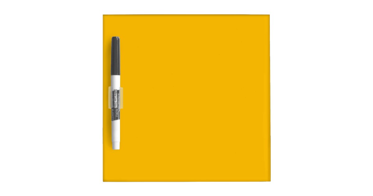 Amber Solid Color Dry Erase Board | Zazzle