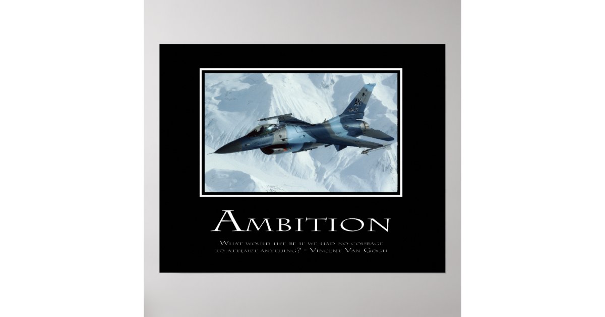 Ambition Poster | Zazzle