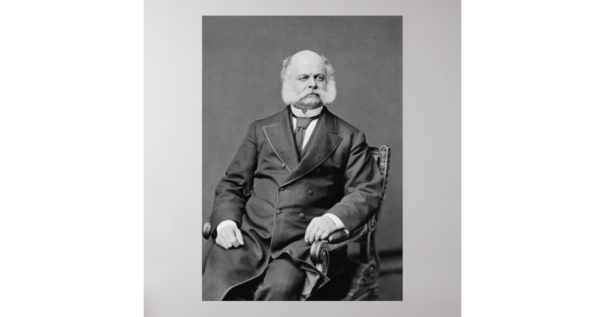Ambrose Burnside and His Sideburns Poster | Zazzle.com