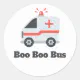 Ambulance Boo Boo Bus, EMS Humor Classic Round Sticker | Zazzle