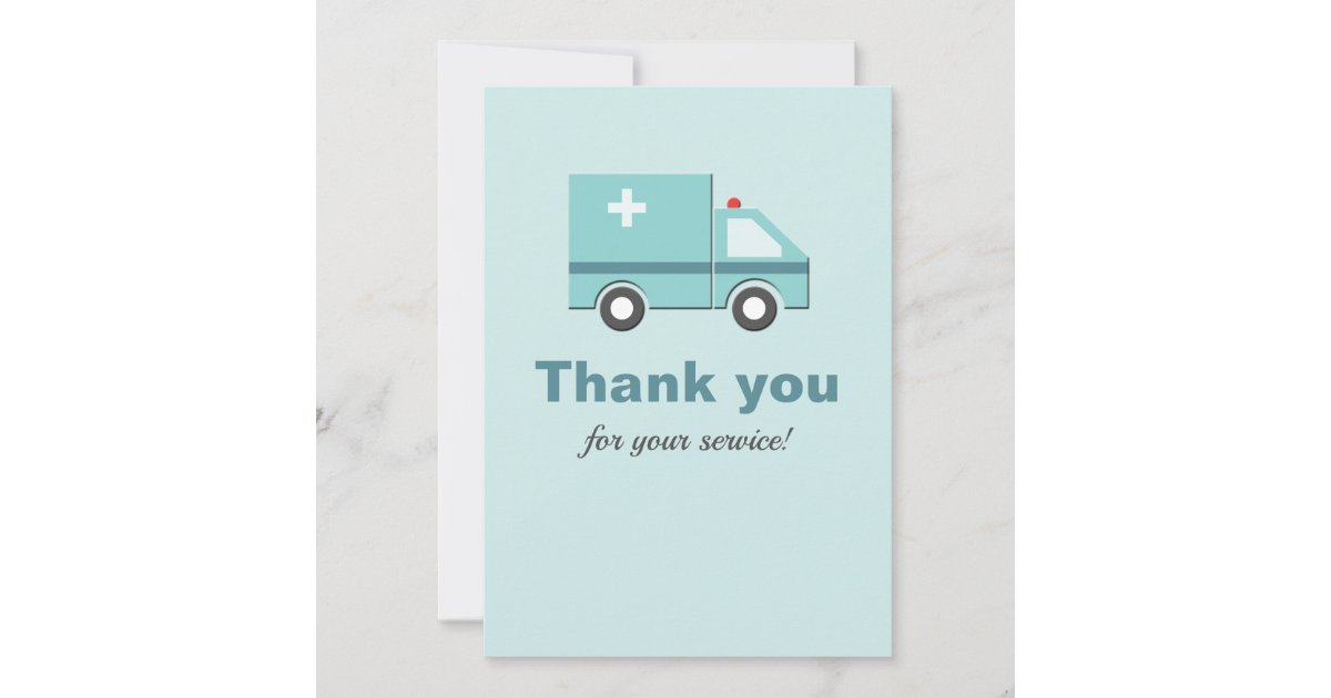 Ambulance Card | Zazzle