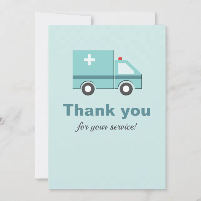 Ambulance Card | Zazzle
