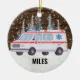Ambulance EMT Paramedic Christmas Ceramic Ornament | Zazzle