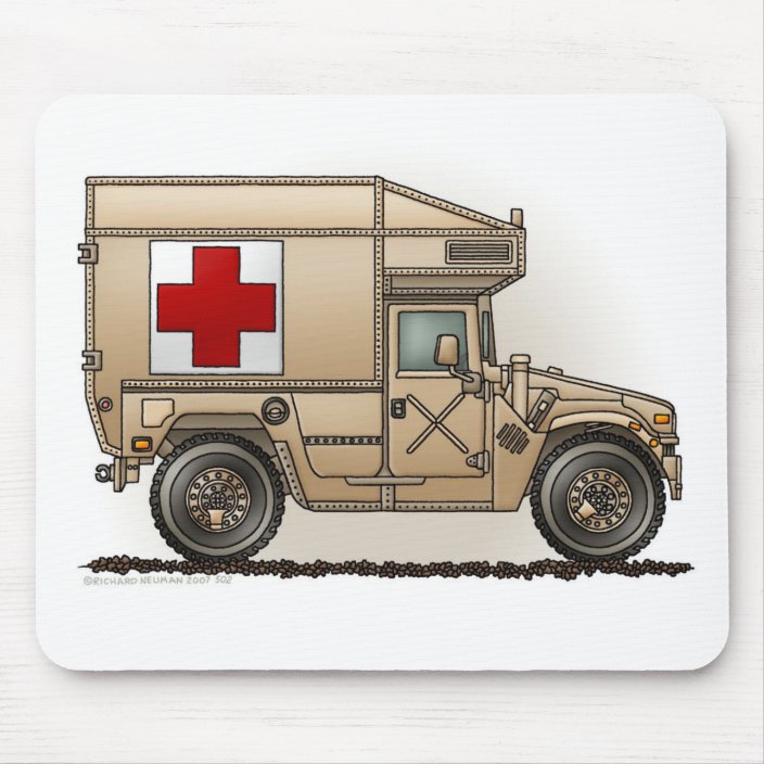 Ambulance Military Hummer Medic Mouse Pad | Zazzle.com
