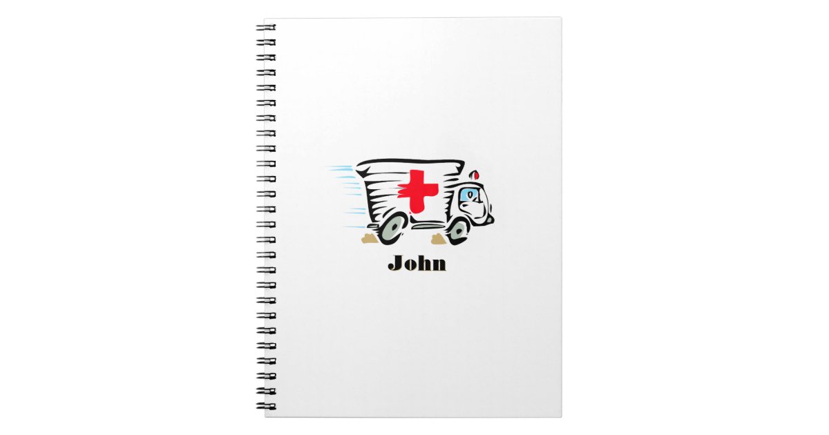 Ambulance Paramedic Medical Notebook | Zazzle