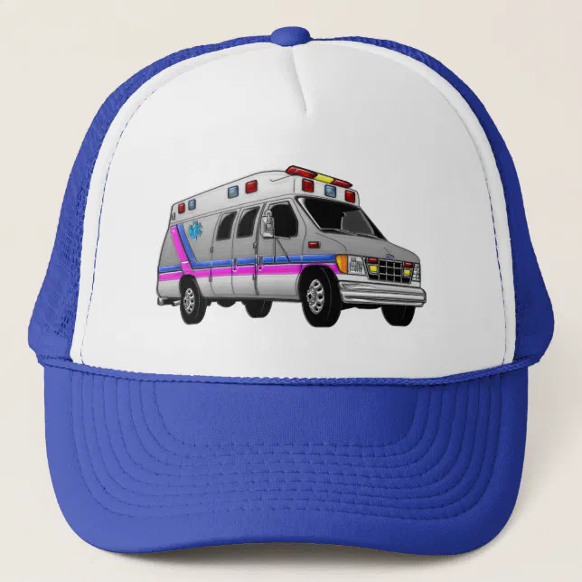 Ambulance Trucker Hat | Zazzle