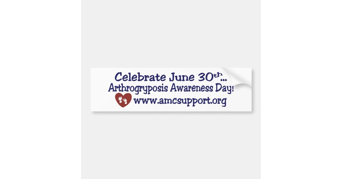 AMC Awareness Day Bumper Sticker | Zazzle