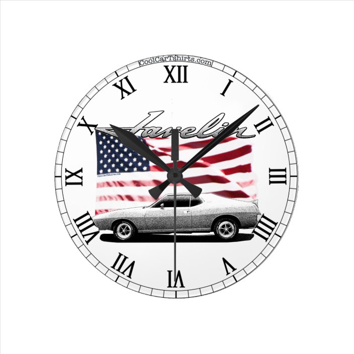AMC Javelin AMX muscle car - Clock | Zazzle.com