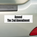 AMEND THE 2ND AMENDMENT pro gun control sticker | Zazzle