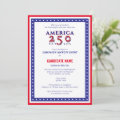 America 250 Political Candidate Campaign Kickoff Invitation | Zazzle