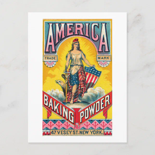 America Baking Powder Postcard | Zazzle