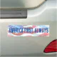 AMERICA FIRST, ALWAYS AMERICAN FLAG CAR MAGNET | Zazzle