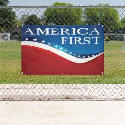 AMERICA FIRST BANNER | Zazzle