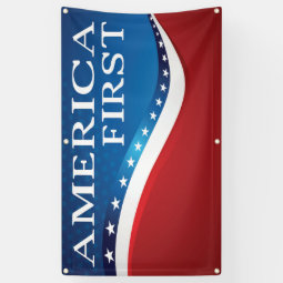 AMERICA FIRST BANNER | Zazzle