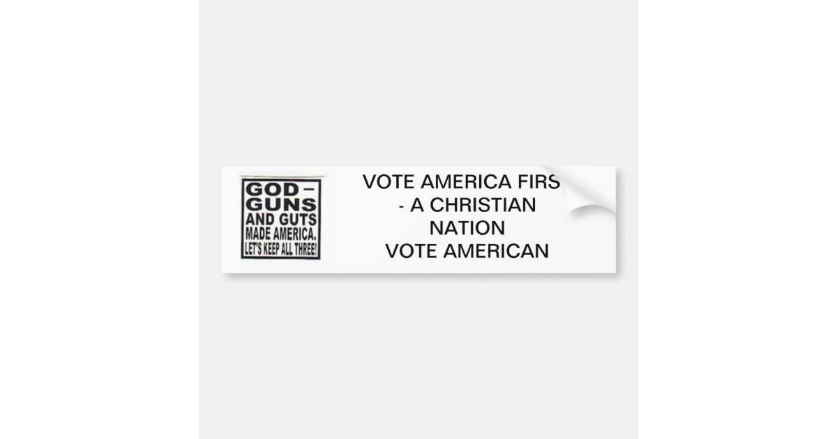 America First Bumper Sticker | Zazzle