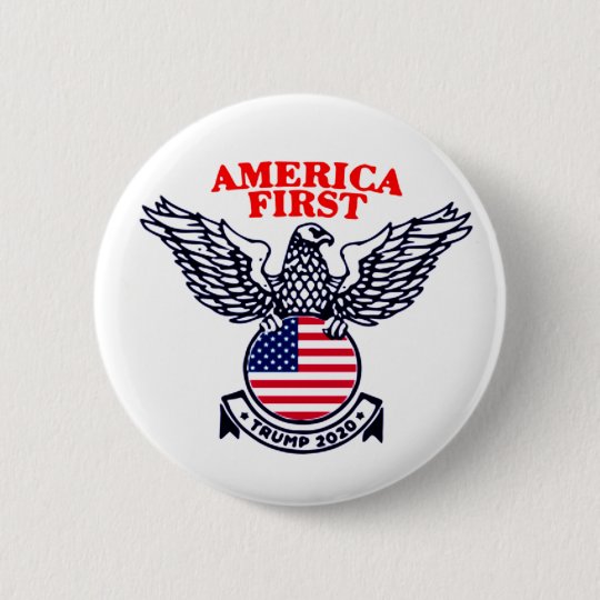 America First Trump 2020 Button | Zazzle.com