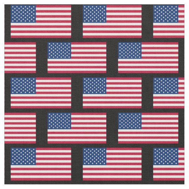 America Flag USA Banner Fabric | Zazzle.com