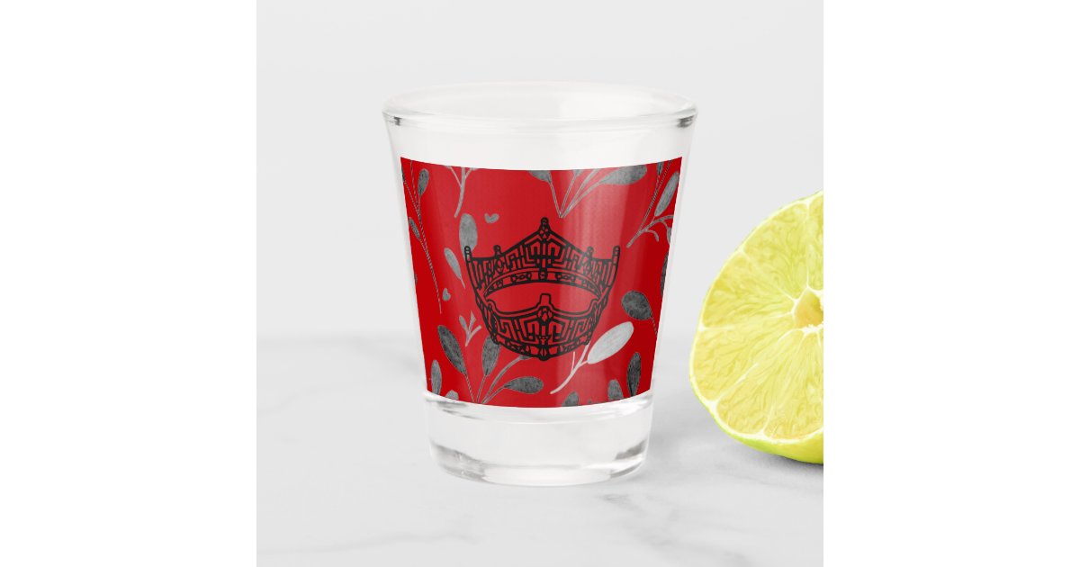 America pageant Crown Shot Glass | Zazzle