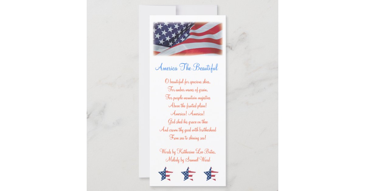 AMERICA THE BEAUTIFUL BOOKMARKS TEMPLATE | Zazzle