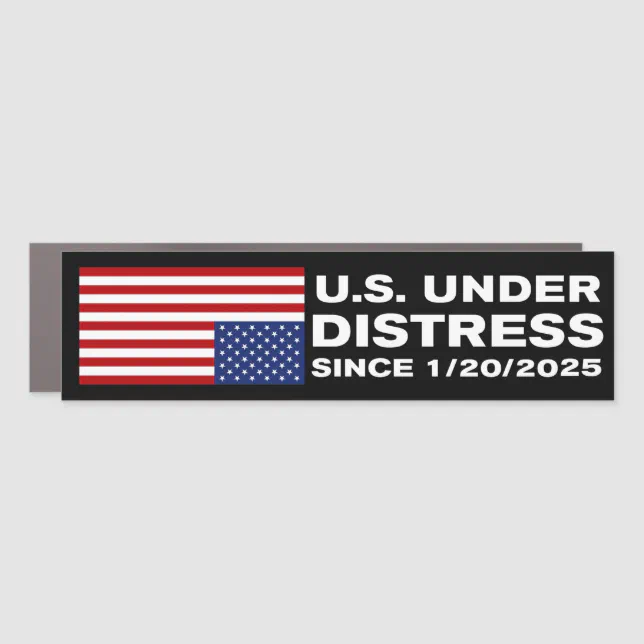 America Under Distress Anti-Trump Bumper Car Magnet | Zazzle