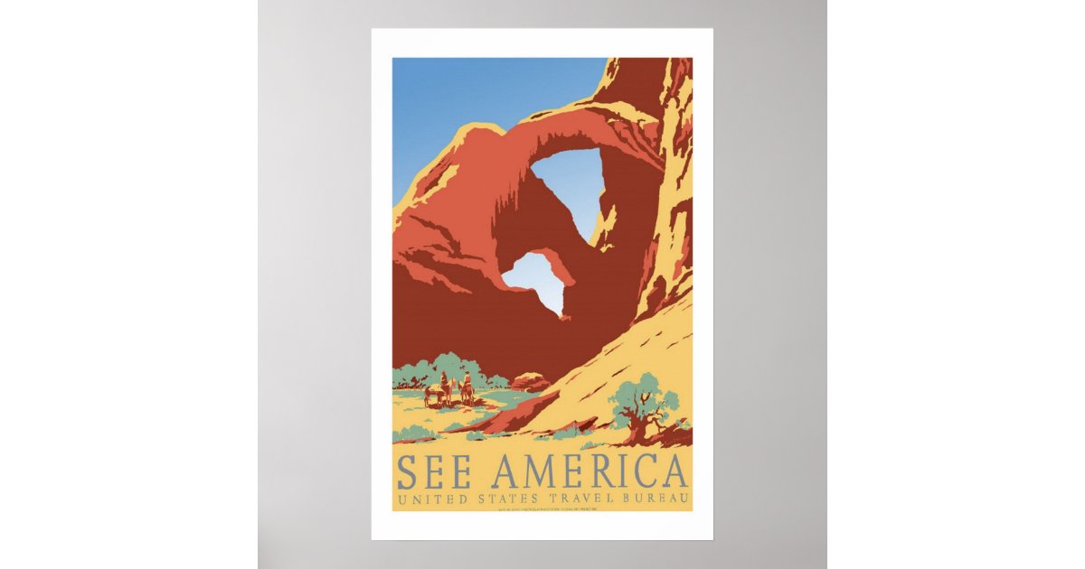 America US USA Vintage Travel Posters | Zazzle