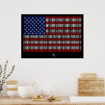 American Atheist USA flag Poster | Zazzle
