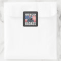 AMERICAN BADASS PATRIOT Stickers Decals | Zazzle