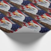 American Bald Eagle and Flag Wrapping Paper | Zazzle