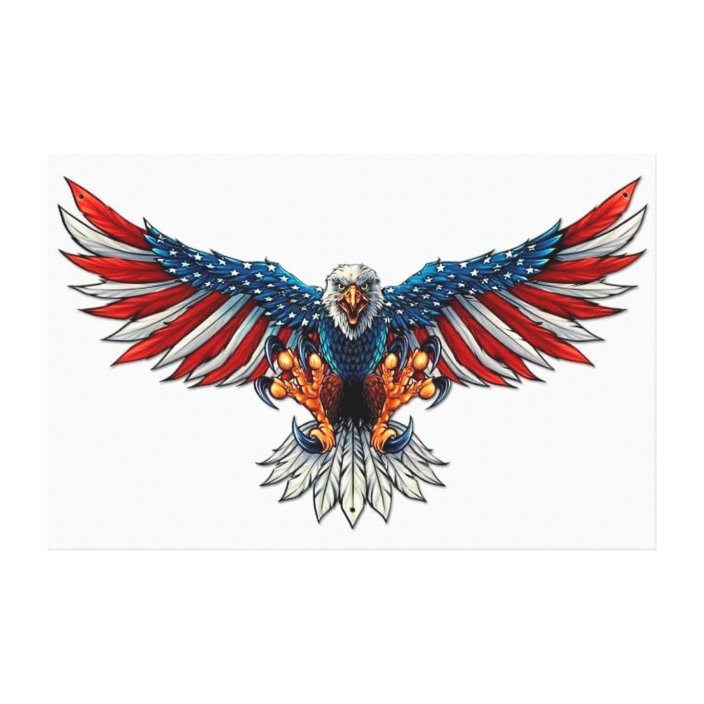 American Bald Eagle Canvas Print | Zazzle.com