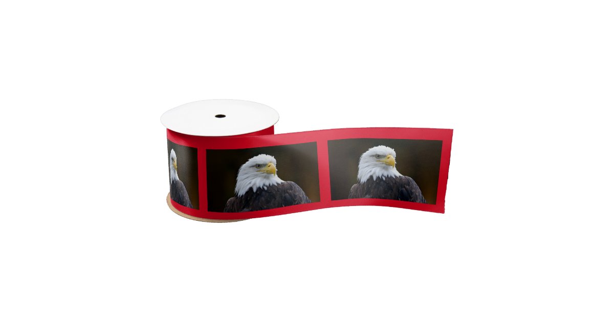 American Bald Eagle Satin Ribbon | Zazzle