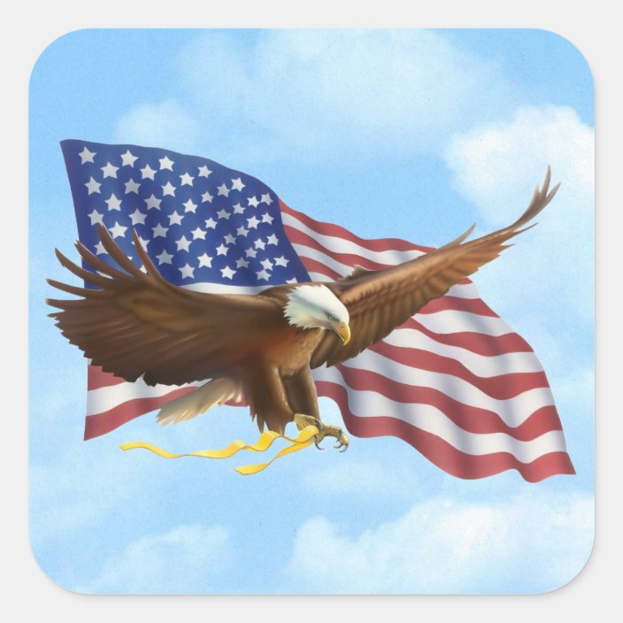 American Bald Eagle Sticker | Zazzle.com