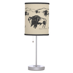 American Bison (Buffalo) Grazing Table Lamp | Zazzle