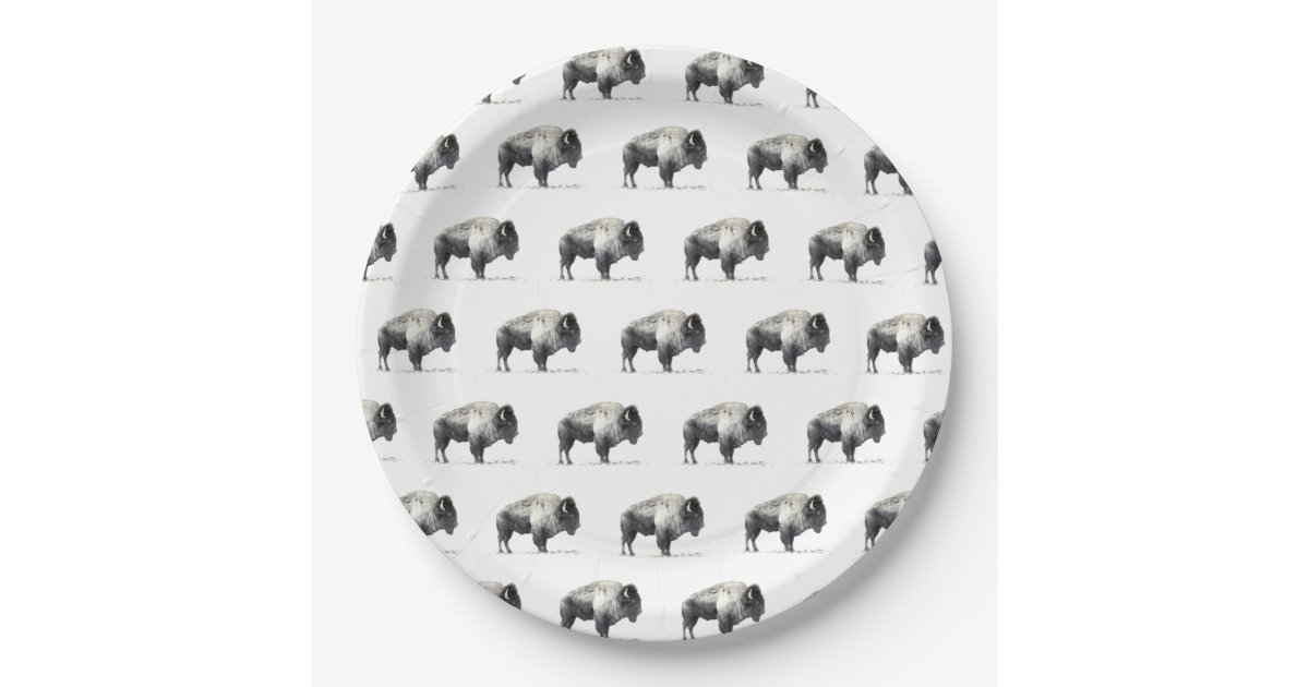 American Bison Paper Plates | Zazzle