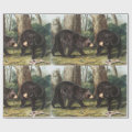 American Black Bear Ursus Americanus Illustration Wrapping Paper | Zazzle