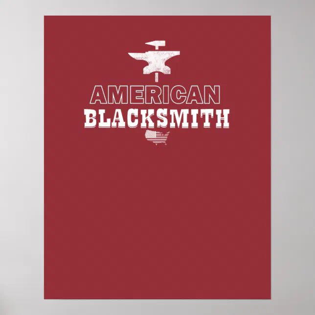 American Blacksmith Poster | Zazzle