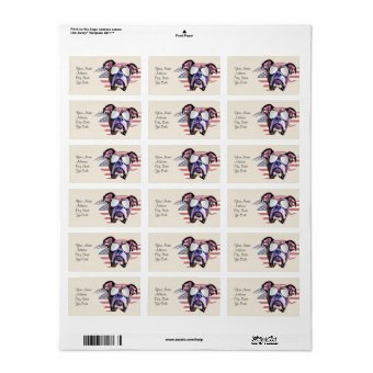 American Boxer Dog Address labels | Zazzle